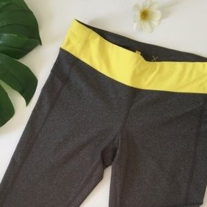 Kyodan | Pants & Jumpsuits | Kyodan Yellow Grey Leggings Capri | Poshmark